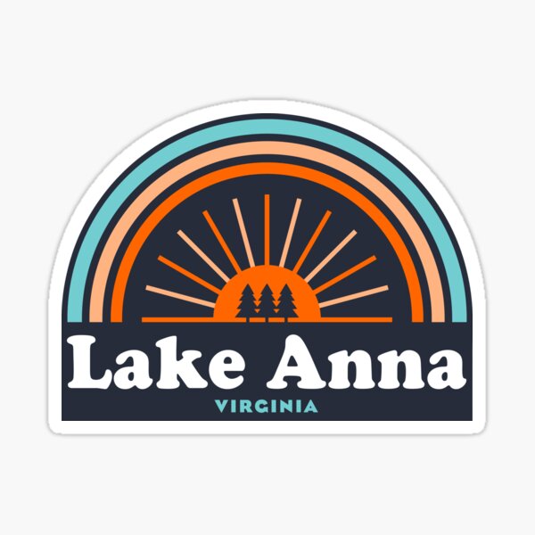 "Lake Anna Virginia Rainbow" Sticker for Sale by esskay | Redbubble