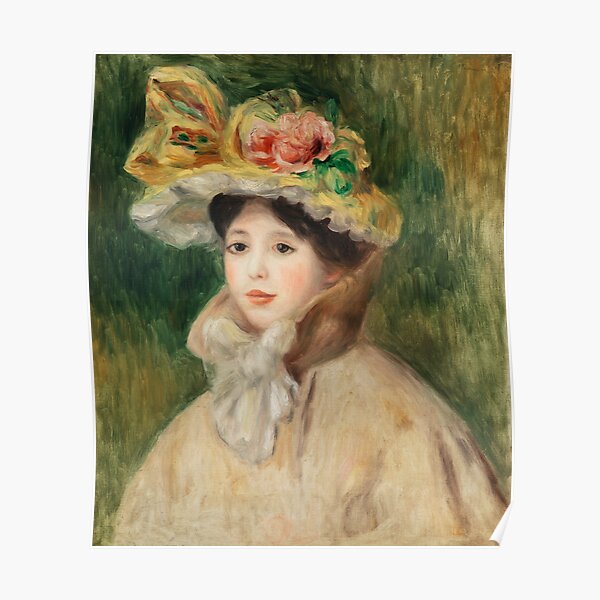 "Woman with Capeline (Femme Ã la capeline) (early 1890s) by Pierre-Auguste Renoir. Original from ...