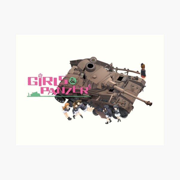 "Girls Und Panzer - logo" Art Print for Sale by BaryonyxStore | Redbubble