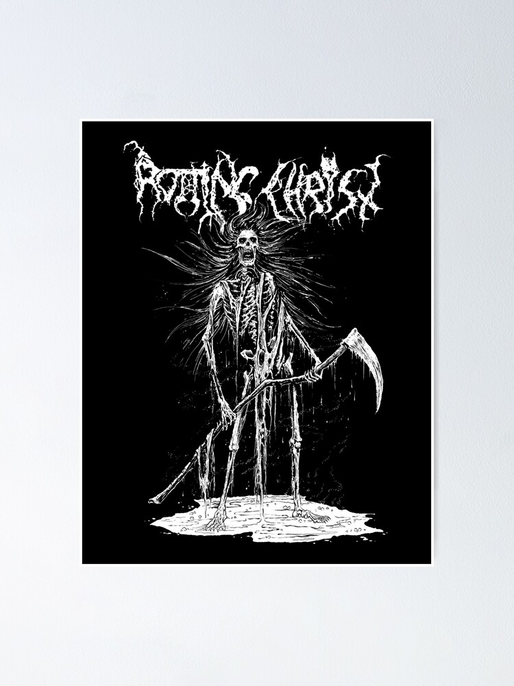 "Dead rotting christ" Poster for Sale by MOMOSNICUS | Redbubble