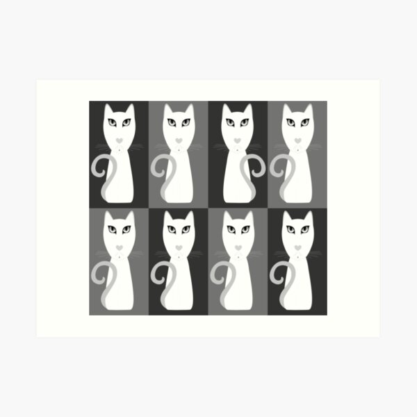 "CATS WITH QUESTION MARK TAILS" Art Print by jgevans | Redbubble