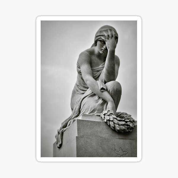 "Weeping" Sticker for Sale by Happyhead64 | Redbubble