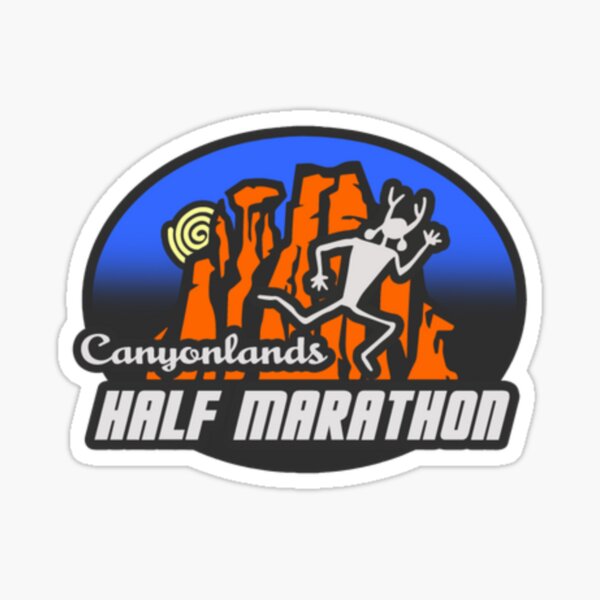 "Canyonlands Half Marathon" Sticker by wondercreep | Redbubble