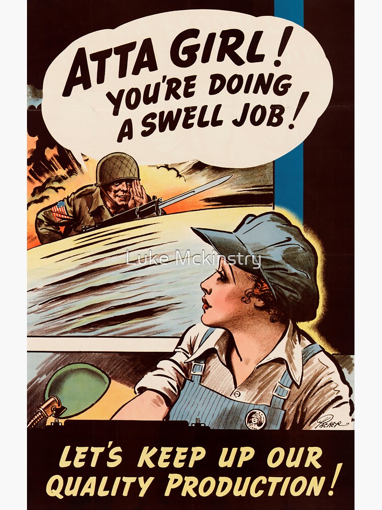 "Atta Girl! You're doing a Swell Job!" Sticker by Lueshis | Redbubble