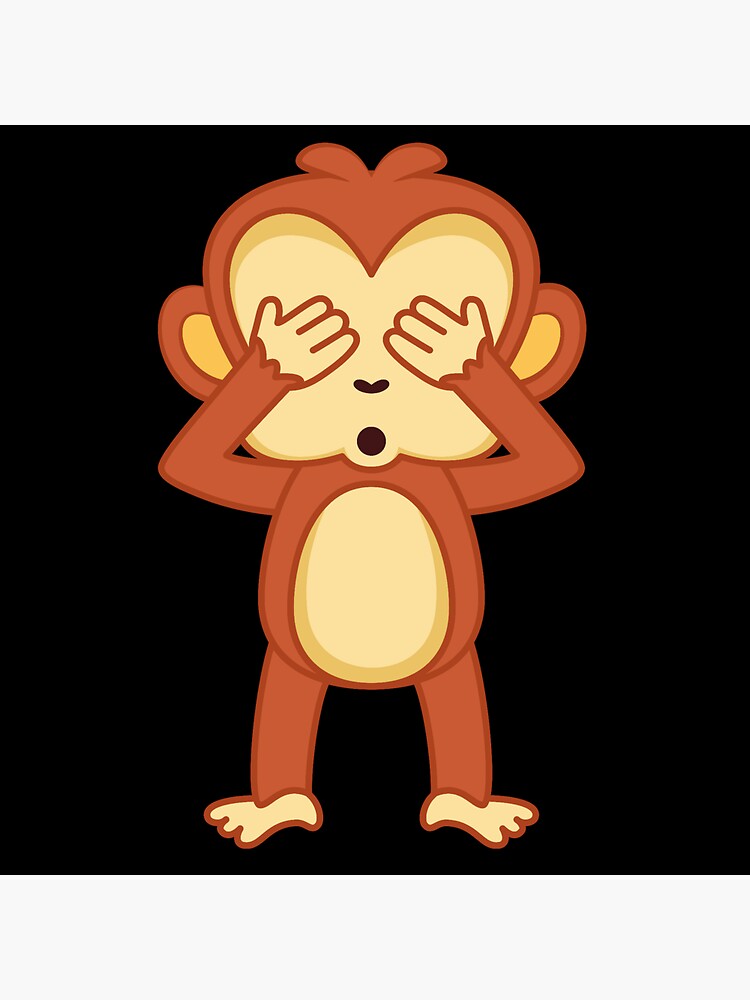 "Monkey Emoji " Sticker for Sale by Maqboolawan | Redbubble