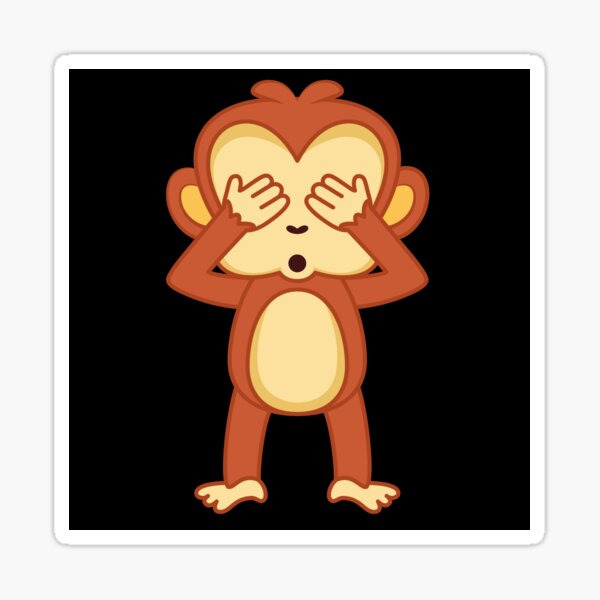 "Monkey Emoji " Sticker for Sale by Maqboolawan | Redbubble
