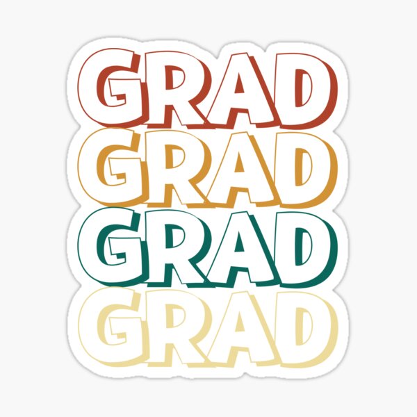 "Graduate Grad Logo" Sticker for Sale by WOWwedsstudio | Redbubble