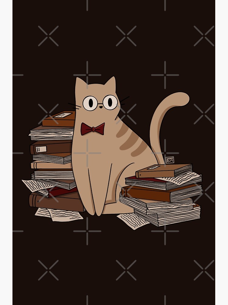 "Professor Cat" Poster by annexart | Redbubble