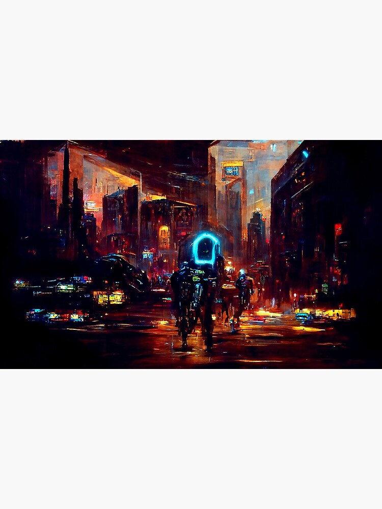 "Postcards from the Future - Cyberpunk Street" Poster for Sale by ...