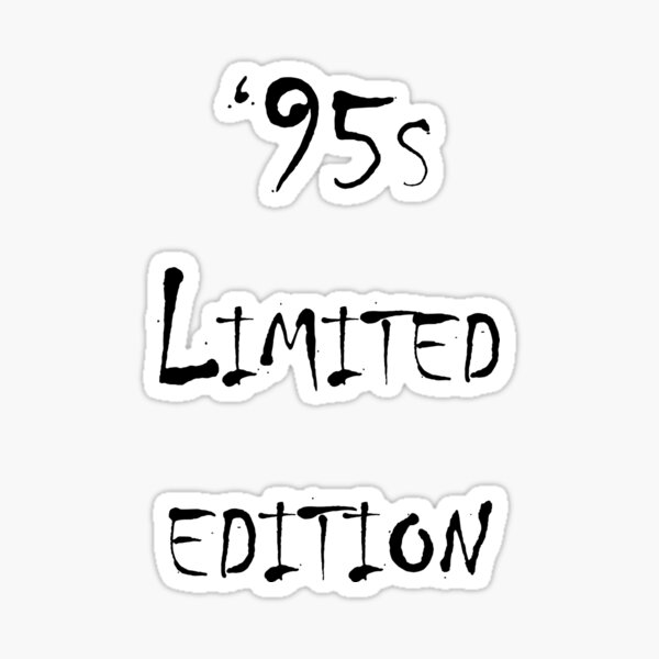 "'95s Limited Edition" Sticker for Sale by CoDo-Shop | Redbubble