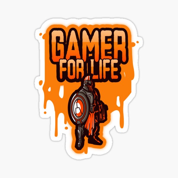 "Gamer for Life with Paint Spartan" Sticker by PRIVARSHU | Redbubble
