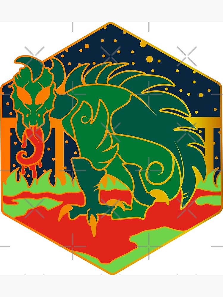 "Chupacabra | Celtic Cryptids | Enamel Pin Design Myths Folklore ...