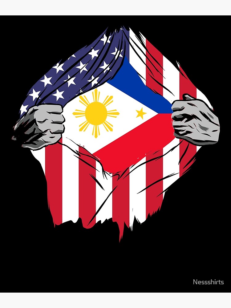 "Filipino Roots American Grown For A Philippine Culture Lover" Poster ...