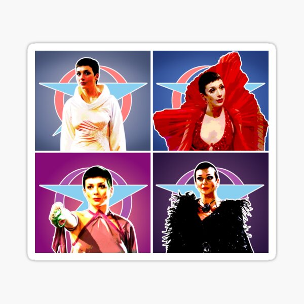 "Supreme Commander Servalan" Sticker by SpikyNeil | Redbubble