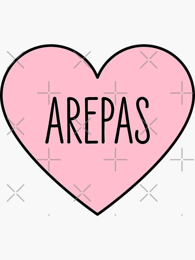 "Arepas Lover | I Heart Arepas" Sticker by copadostore | Redbubble