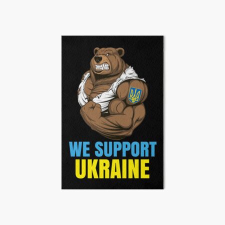 "We Support Ukraine, No War ukraine Pray For Ukraine" Art Board Print ...