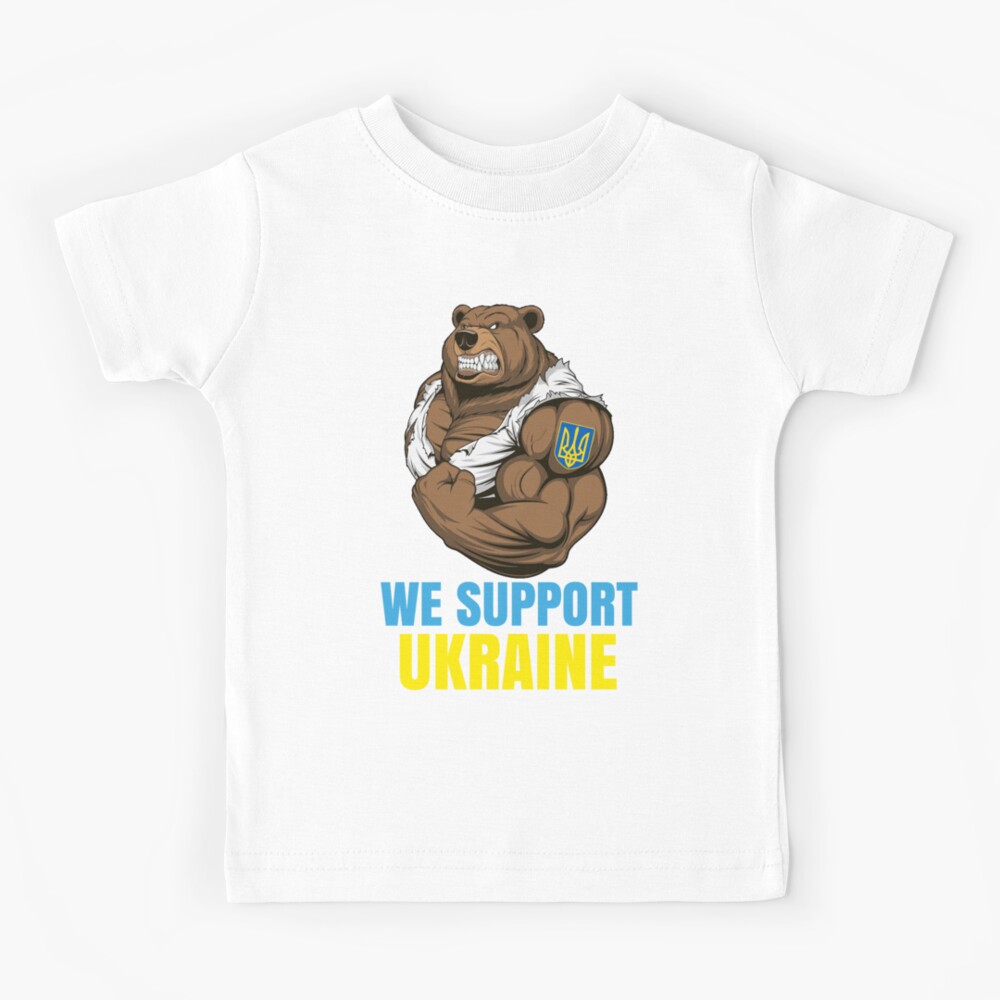 "We Support Ukraine, No War ukraine Pray For Ukraine" Kids T-Shirt by ...