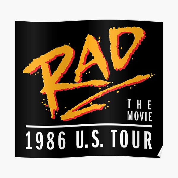 "Rad Movie BMX Tour" Poster for Sale by brocklarock | Redbubble