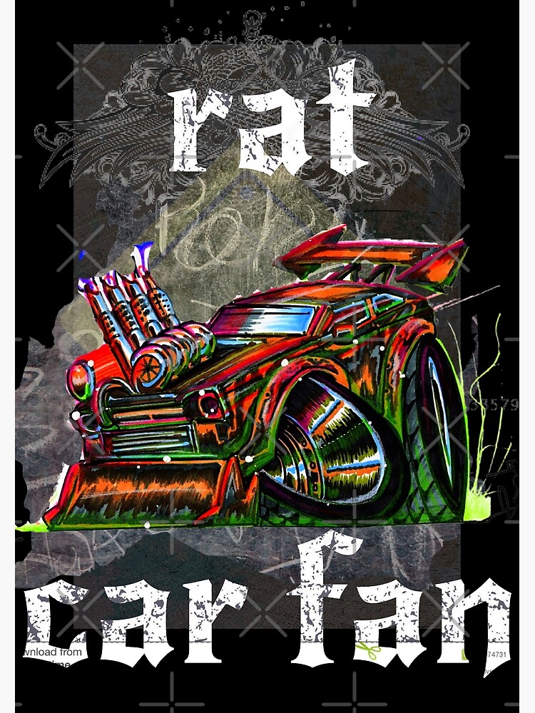 "rusty version rat car fan" Poster for Sale by vallertine | Redbubble