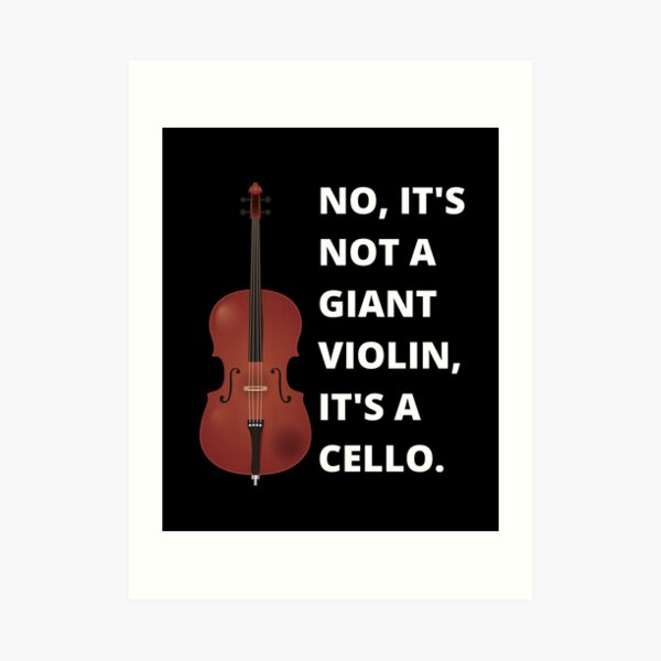 "No It's Not A Giant Violin, It's A Cello For Cello Player And ...