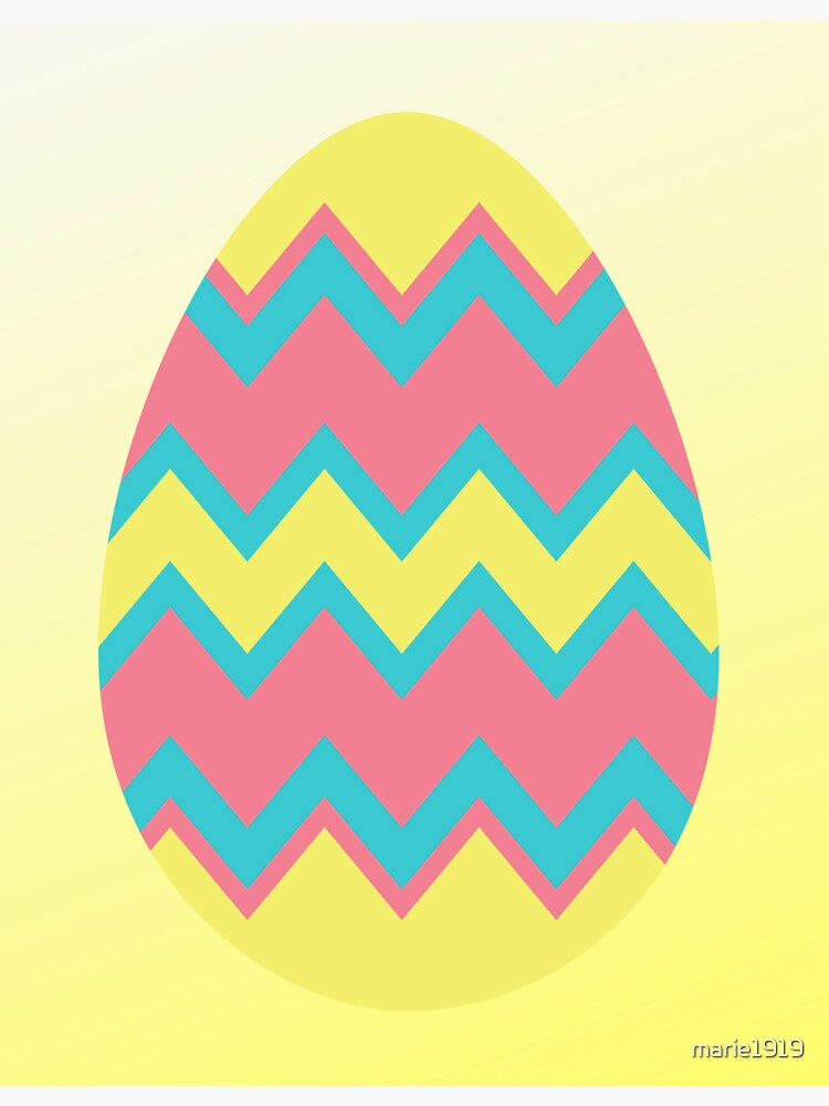 "EASTER EGG PINK YELLOW AND BLUE." Sticker by marie1919 | Redbubble