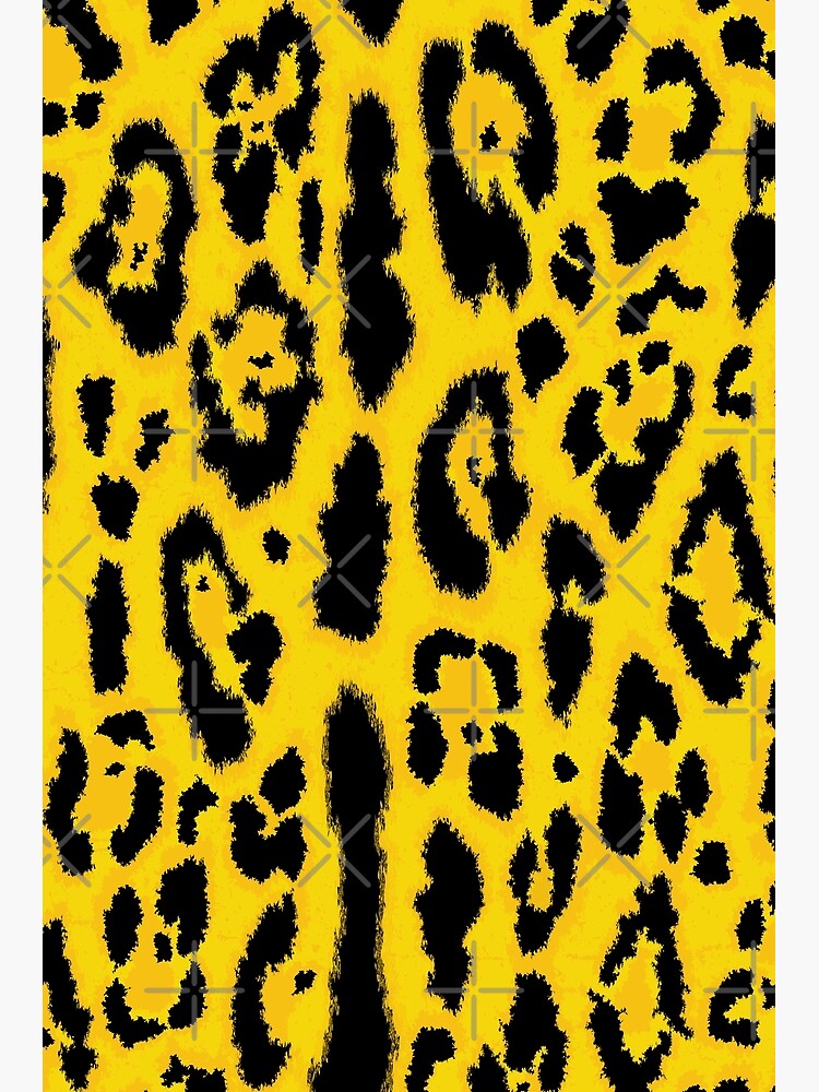 "BIG LEOPARD ANIMAL PRINT WILDCAT YELLOW BLACK BY SUBGIRL" Poster for ...