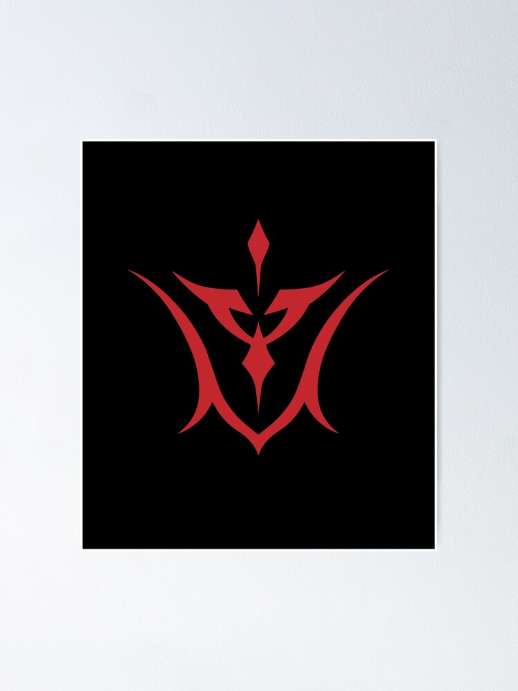 "Fate Stay Night Saber Command Seal logo minimalist art symbol" Poster ...