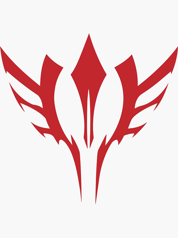 "Fate Stay Night Saber Command Seal logo minimalist art symbol" Sticker ...