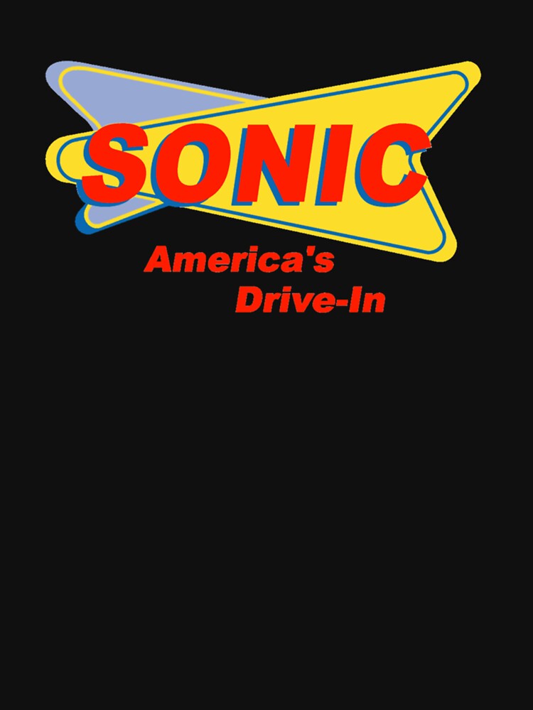 "Sonic America&s drive-in Fast Food Logo Red Essential T-Shirt ...