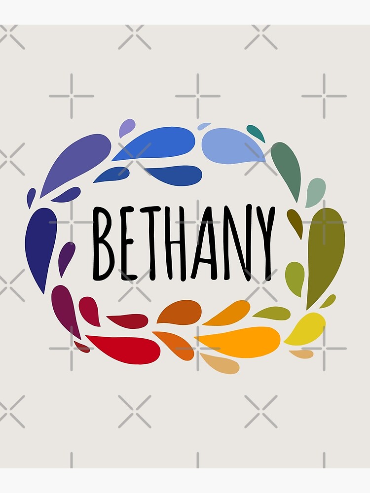 "Bethany Name Cute Colorful Gift Named Bethany" Poster for Sale by ...