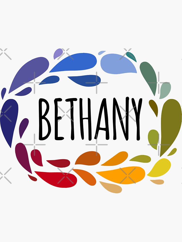 "Bethany Name Cute Colorful Gift Named Bethany" Sticker by kindxinn ...
