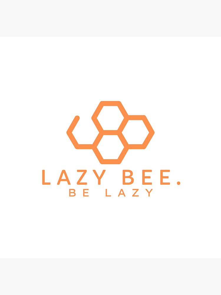 "Lazy Bee. Logo Merch" Sticker by lazybee21 | Redbubble