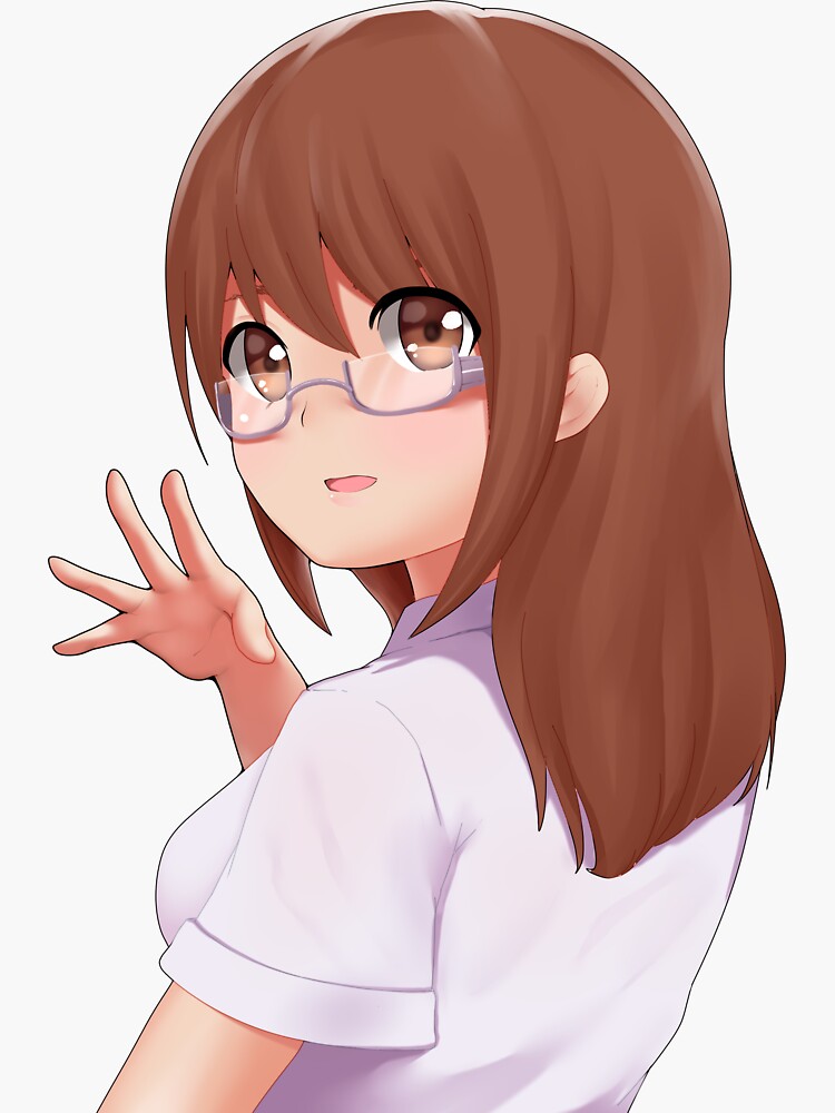 "anime say hey " Sticker by MerouMerou | Redbubble