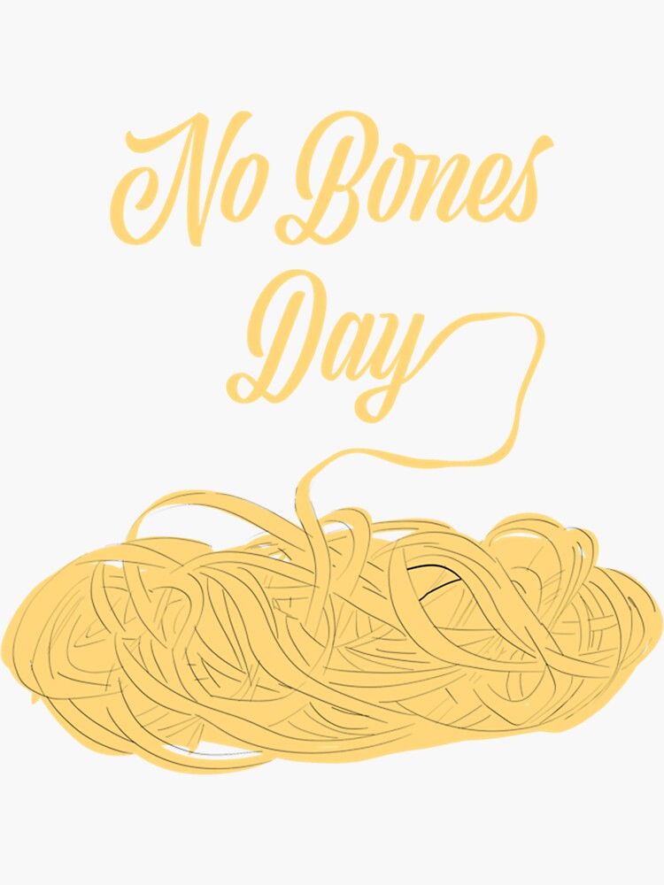 "No Bones Day Noodle the Pug TikTok Trends Classic ." Sticker by ...