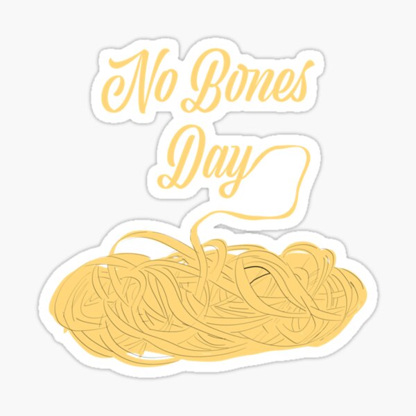 "No Bones Day Noodle the Pug TikTok Trends Classic ." Sticker by ...