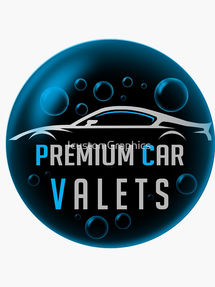 "Car Valeting service business valet cars premium clean" Sticker for ...
