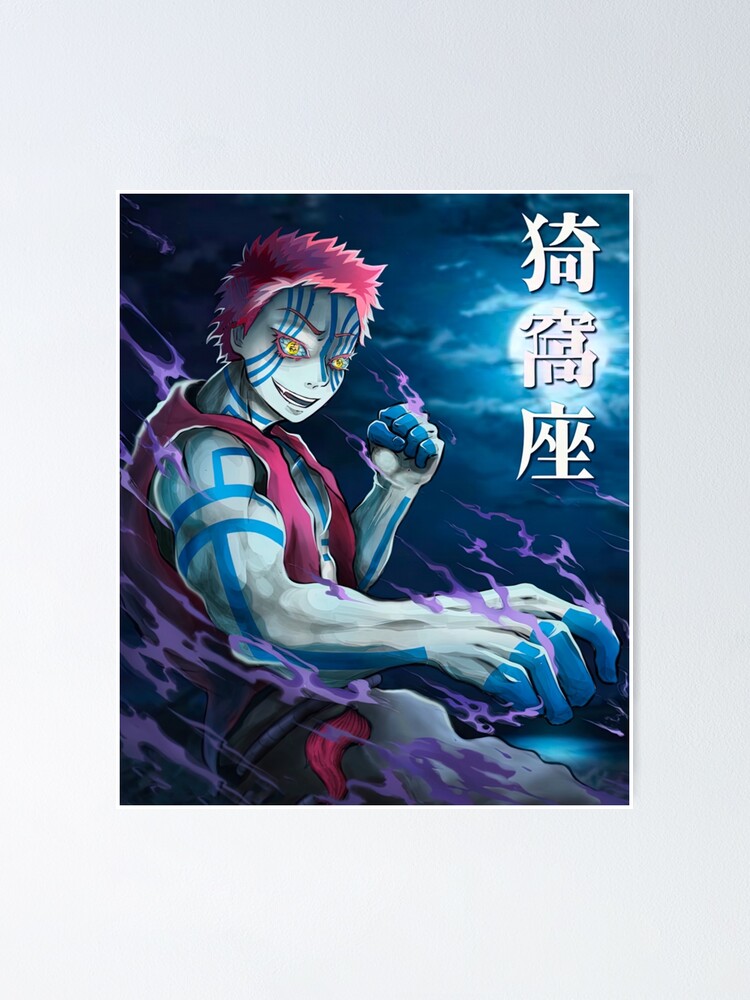 "Demon slayer kimetsu no yaiba akaza" Poster by Bellla-m | Redbubble