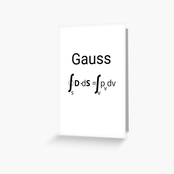 "Gauss's Law - Hyperphysics" Greeting Card for Sale by LonginosStore ...
