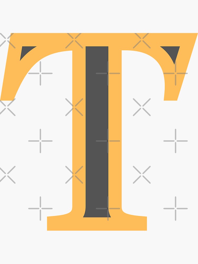 "Letter T - Alphabet Character ABC" Sticker for Sale by mode-style ...