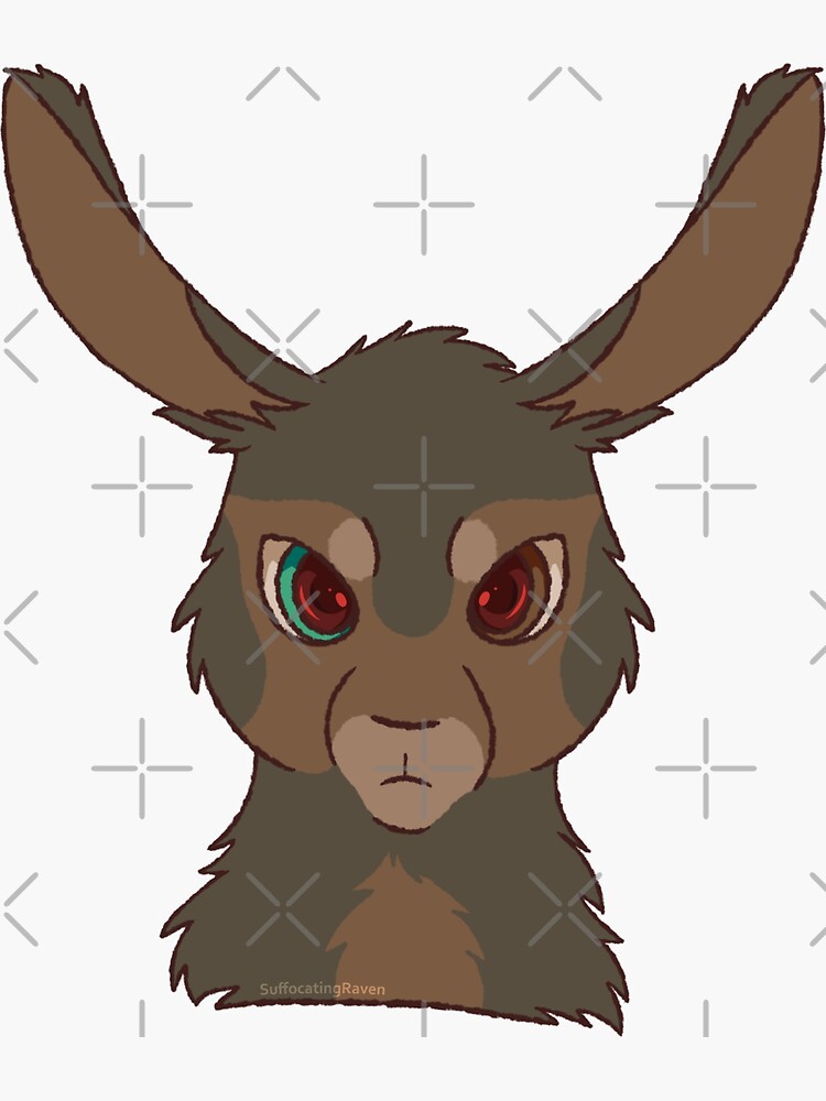 "Watership Down - Fiver" Sticker by Fallen-Raven | Redbubble