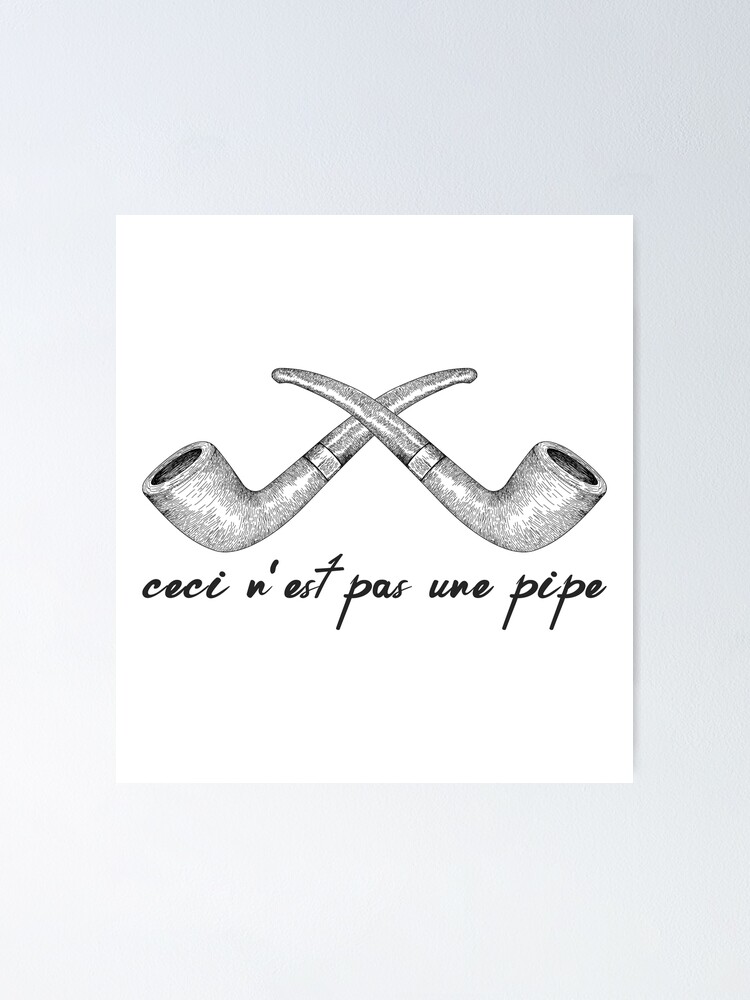 "Ceci n'est pas une pipe" Poster by Modulary | Redbubble