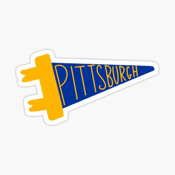 "Pittsburgh Pennant" Sticker by poppennants | Redbubble