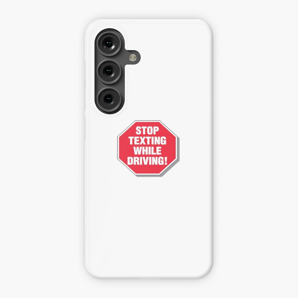 "Stop texting while driving ! " Sticker for Sale by Singerevita | Redbubble