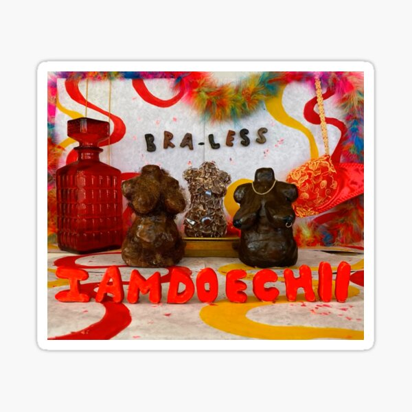 "Doechii - Bra-less" Sticker for Sale by Alexinhooooo | Redbubble