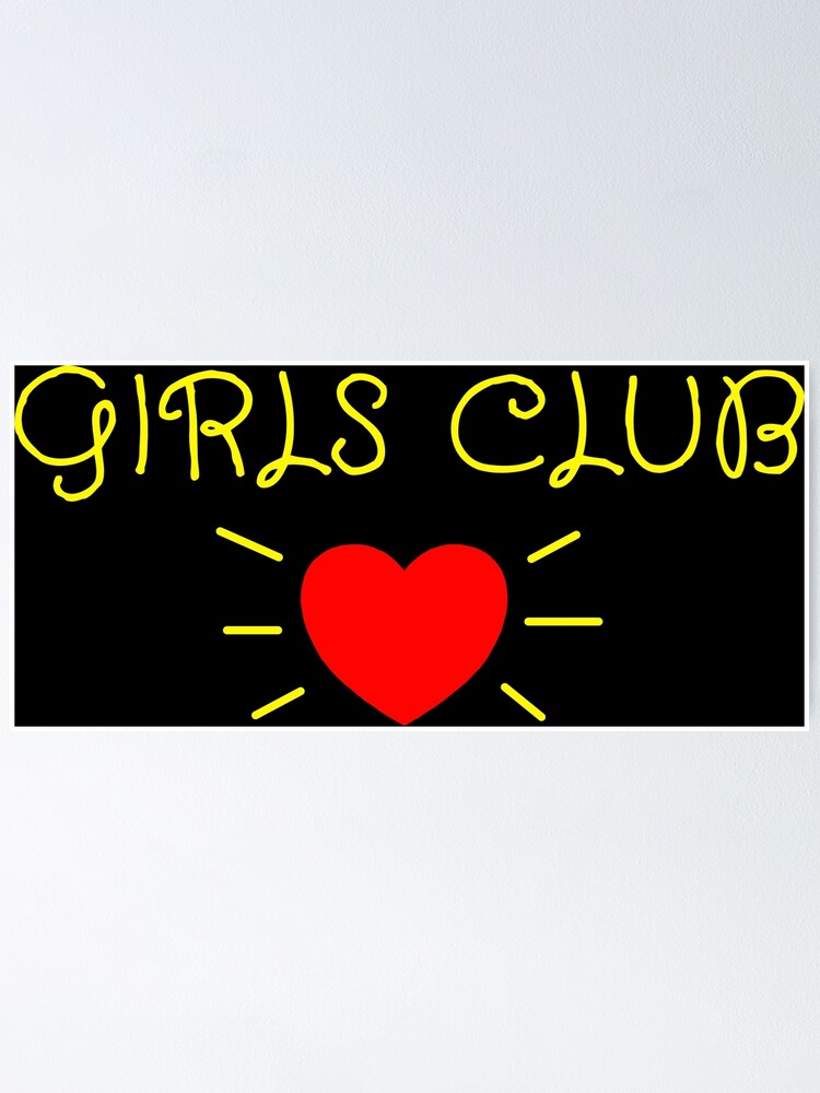 "Girls Club" Poster for Sale by VacationTees | Redbubble