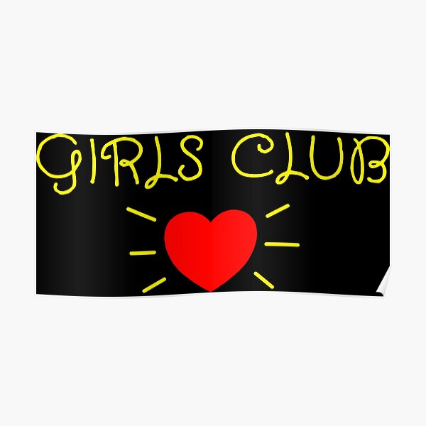 "Girls Club" Poster for Sale by VacationTees | Redbubble