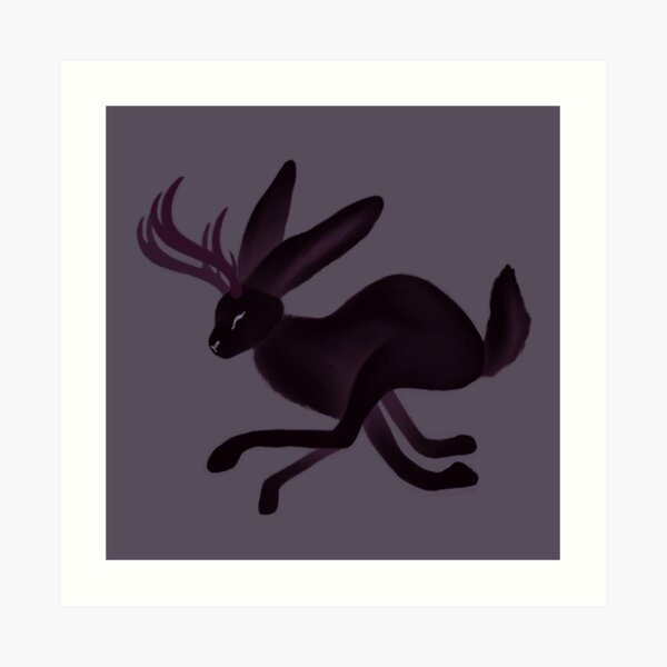 "Dark Ghost Rabbit - Dark Purple" Art Print for Sale by Risky-Biznus ...