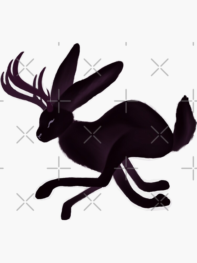 "Dark Ghost Rabbit - Dark Purple" Sticker by Risky-Biznus | Redbubble