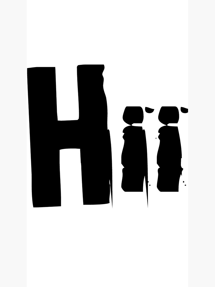 "Hii" Sticker by iambhaylu143 | Redbubble