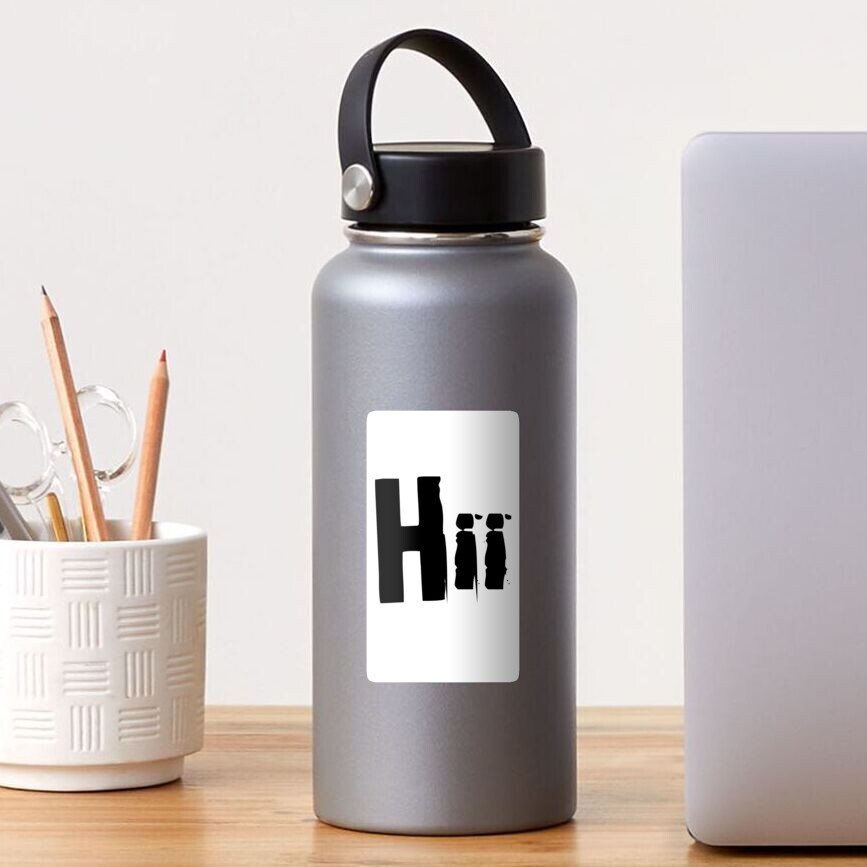 "Hii" Sticker by iambhaylu143 | Redbubble
